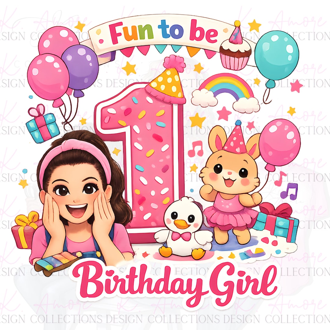 Fun to Be One – Miss Rachel Birthday PNG Bundle (boy & Girl Versions ...