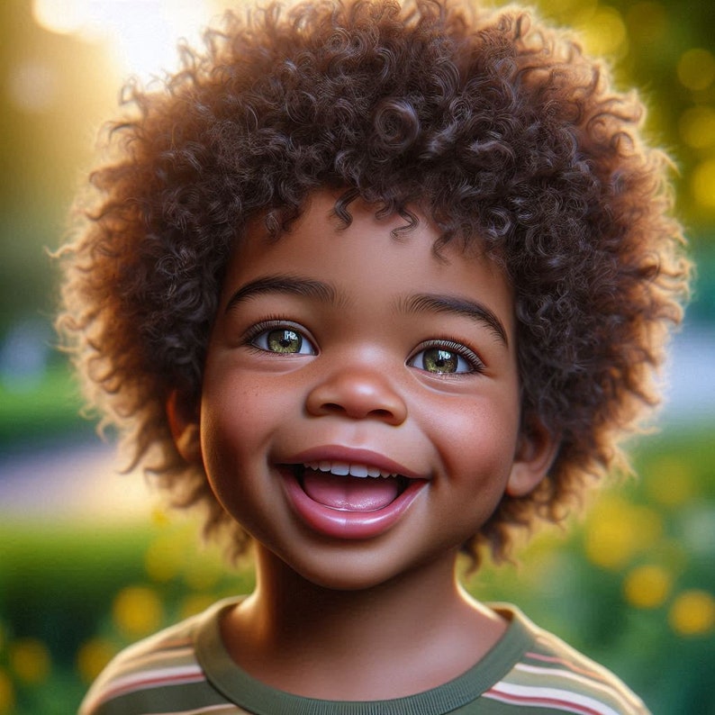 Afro Prince Light Complexion Brown Hair Png. - Etsy