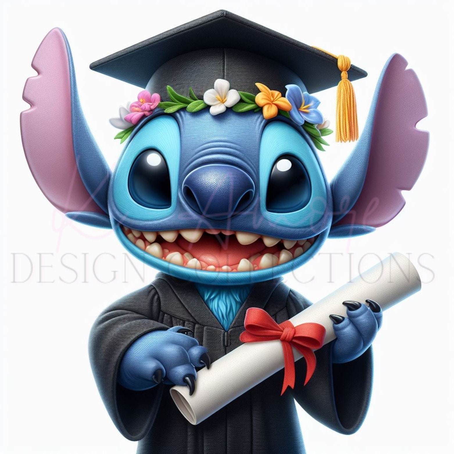 Stitch Graduation PNG Great for Sublimation - Etsy