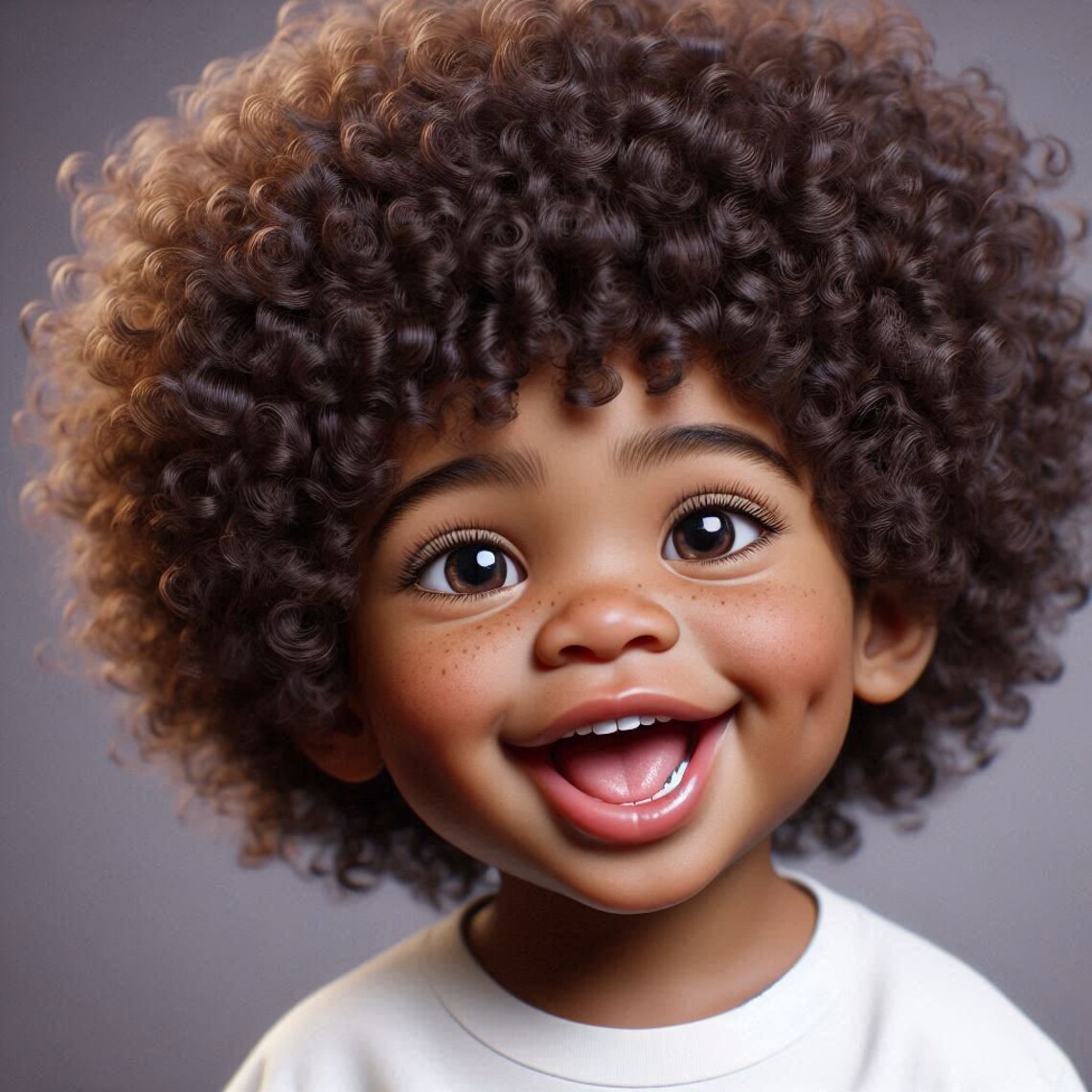 Afro Prince Light Complexion Brown Hair Png. - Etsy