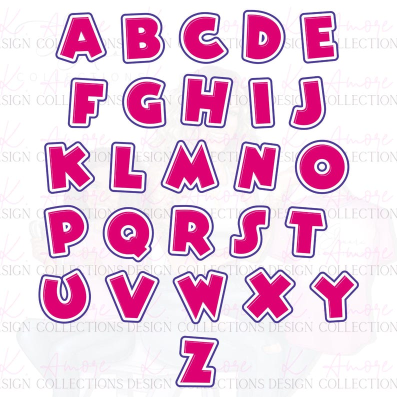 MINNIE MOUSE ALPHABET Png. - Etsy