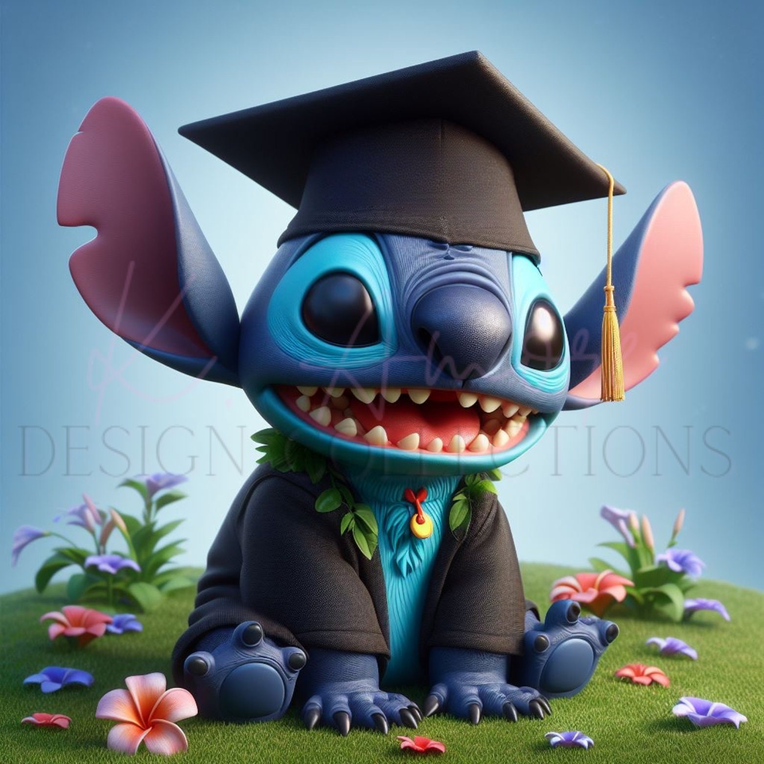 Stitch Graduation PNG Great for Sublimation - Etsy