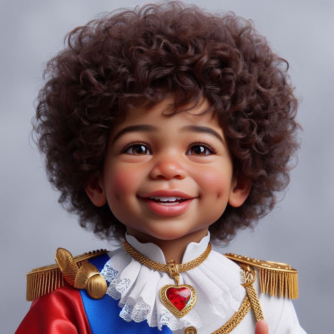 Afro Prince Light Complexion Brown Hair Png. - Etsy