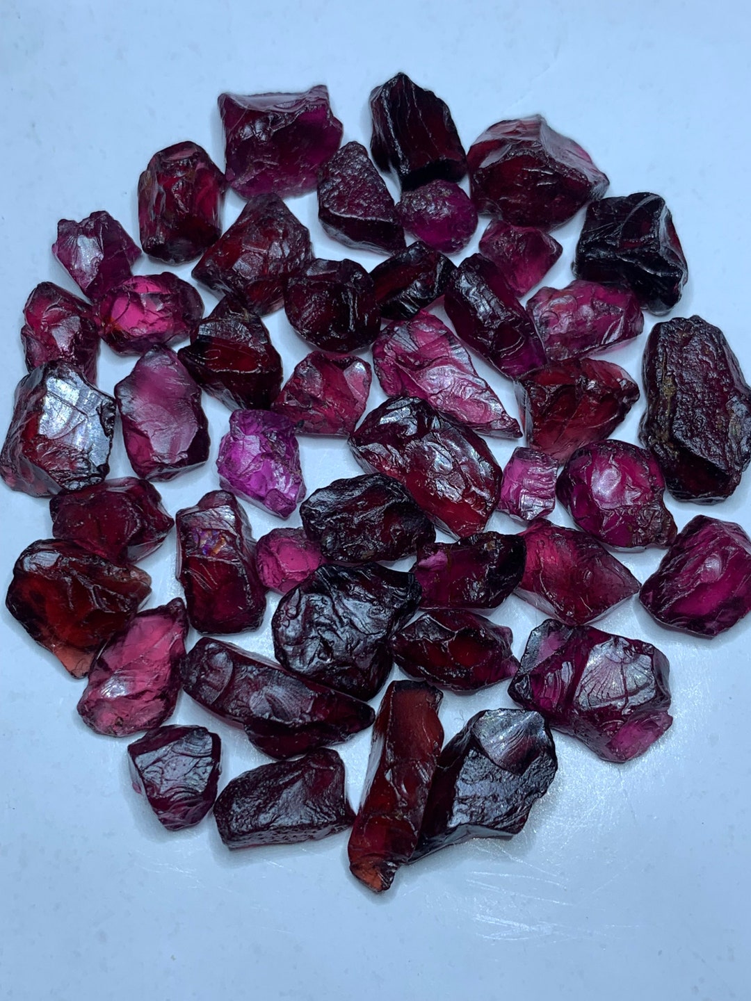 150 Cts Facet Grade Rhodolite Garnet Facet Rough Garnet Raw Garnet ...