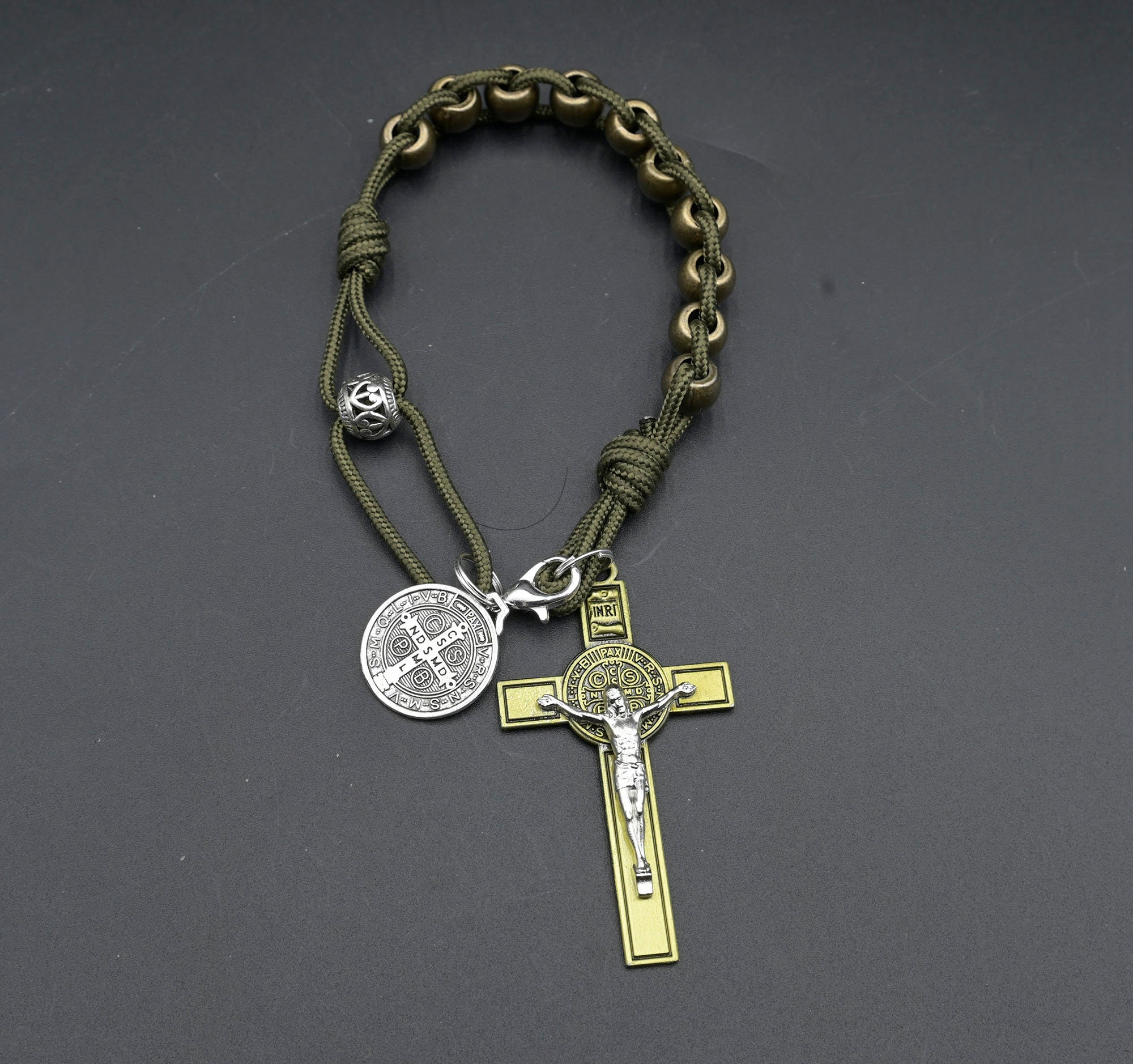 Rolling Beads Handmade Indestructible Saint Benedict Pocket Rosary ...