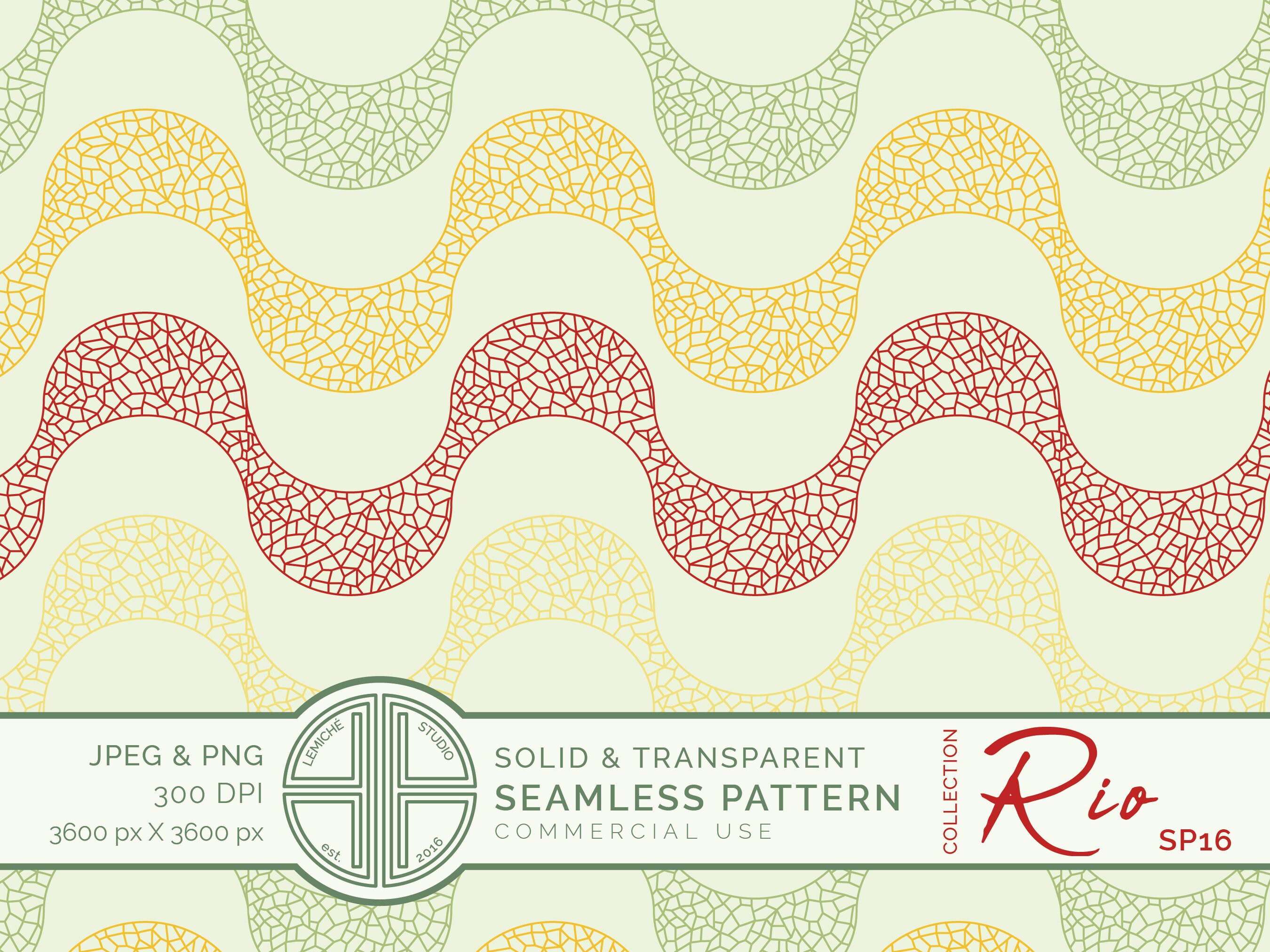 Copacabana Mosaic Pavement Seamless Pattern, Digital Wavy Surface ...