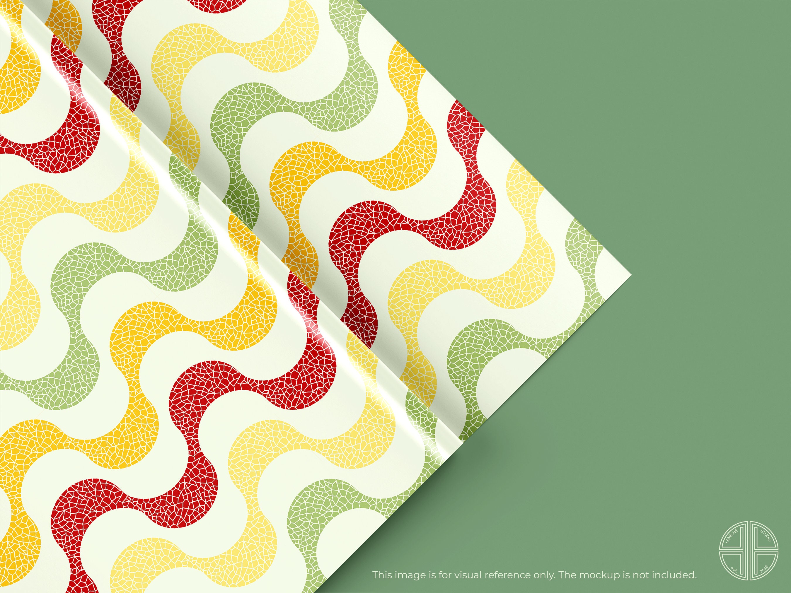 Copacabana Mosaic Pavement Seamless Pattern, Digital Wavy Surface ...