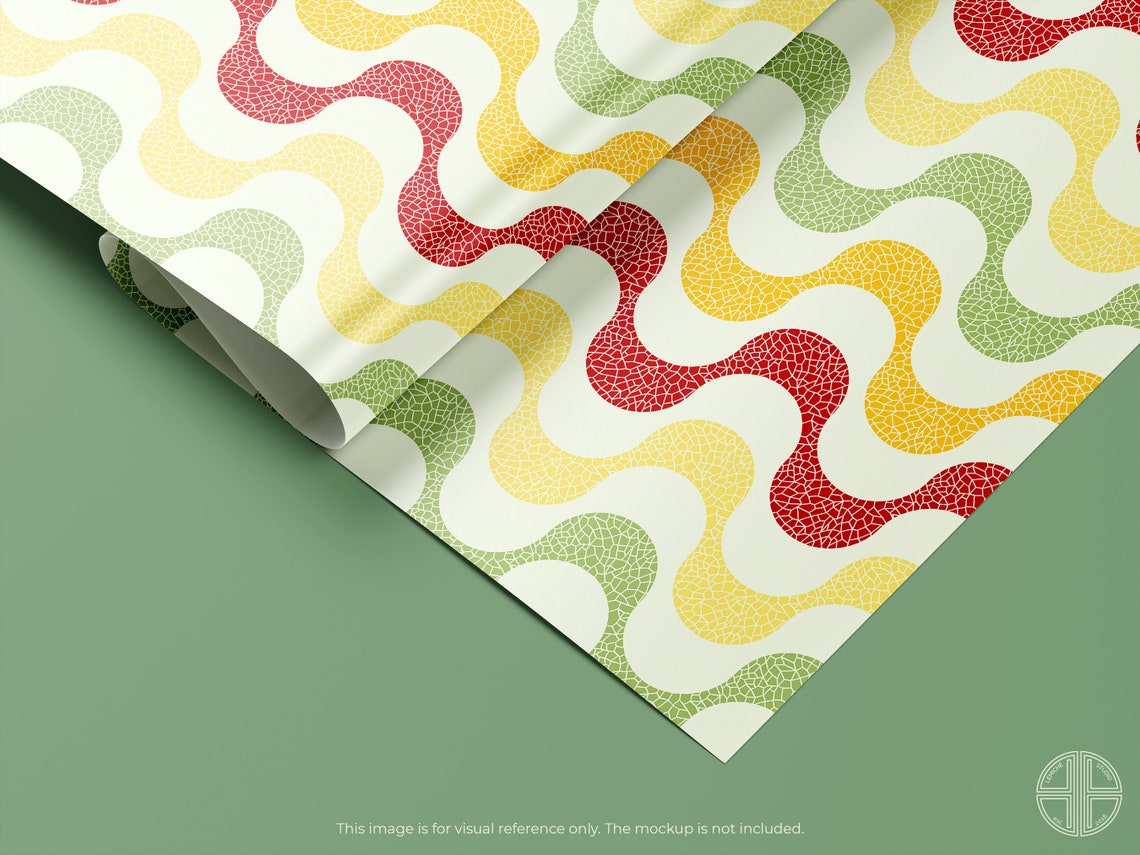Copacabana Mosaic Pavement Seamless Pattern, Digital Wavy Surface ...