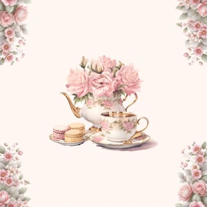 Pretty and Posh Tea Party Invitation – Elegant Tea Time Invite for ...
