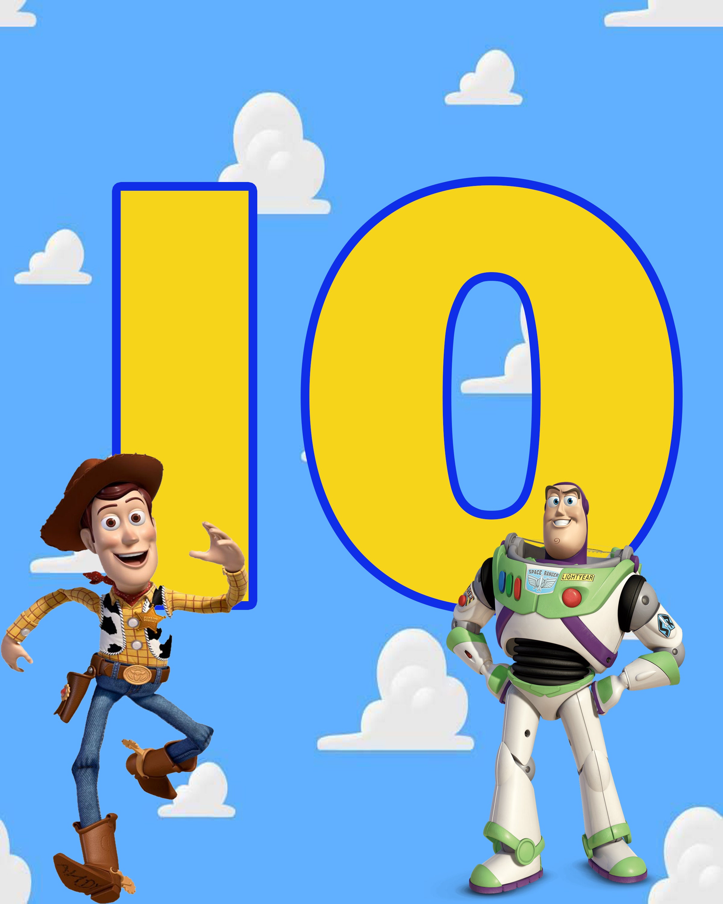 Toy Story 'it's A Boy Story' Baby Shower Table Number Signs, Baby ...