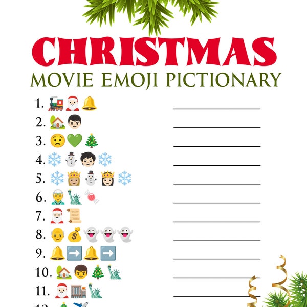 Emoji Movie Pictionary - Etsy