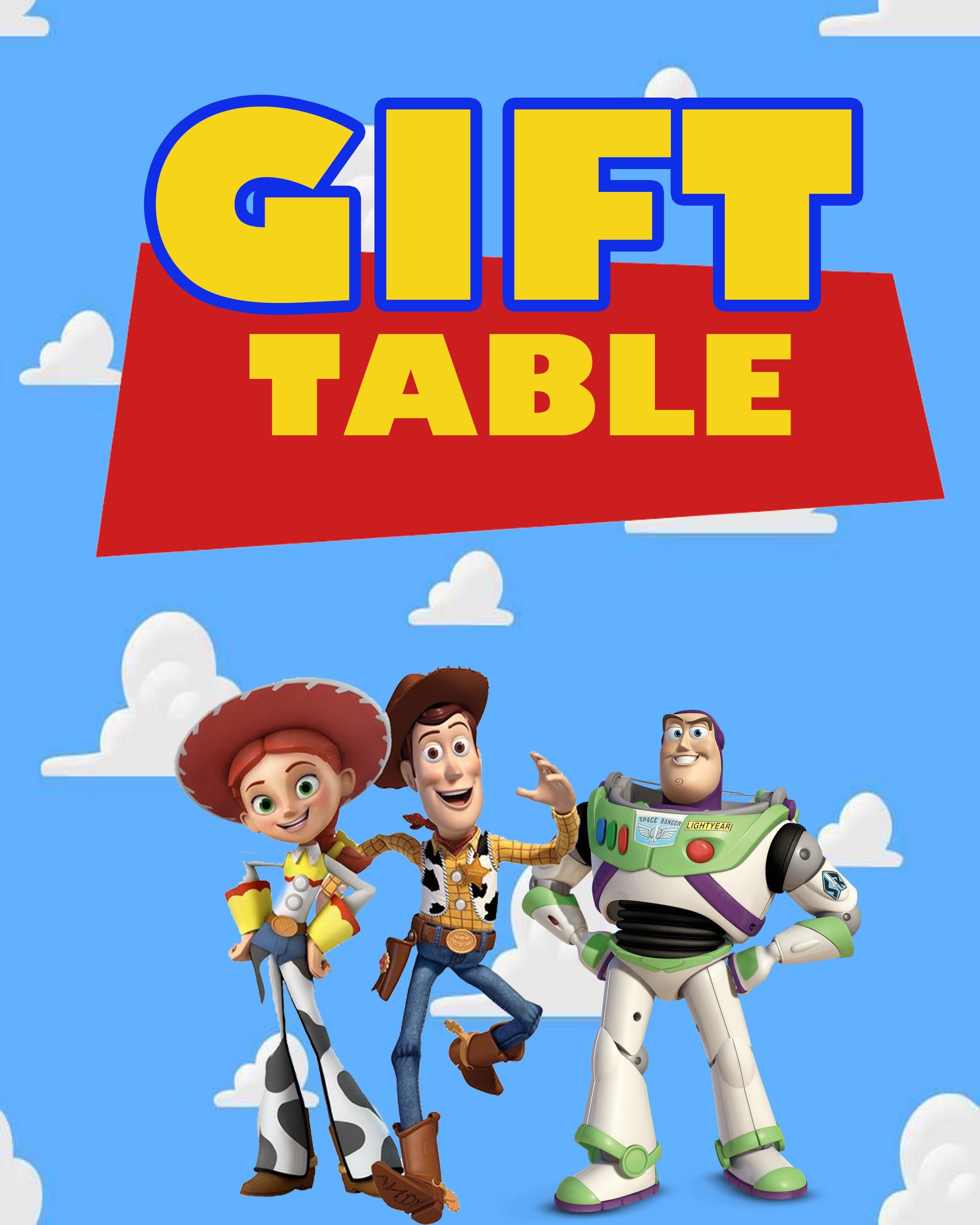 Table Sign Set - Food, Gift, Treats and Favor Sign - Toy Story Baby ...