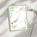Green Wedding Table Numbers Canva Template, Hand Painted Reception ...