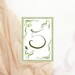 Green Wedding Table Numbers Canva Template, Hand Painted Reception ...