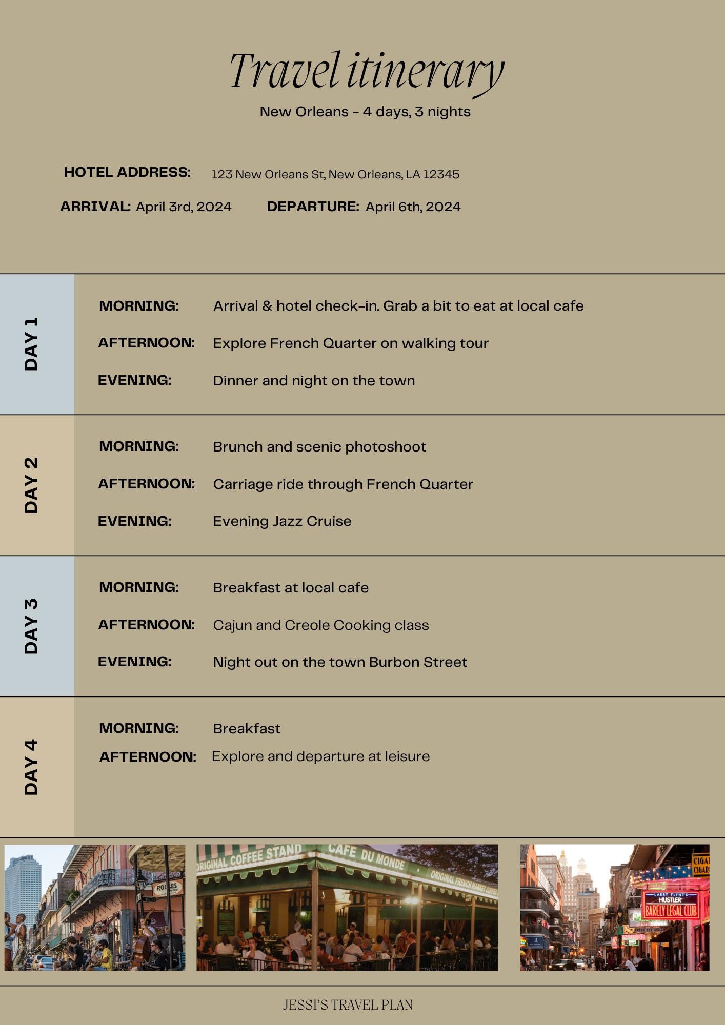 Printable Multi Day Travel Itinerary - Etsy