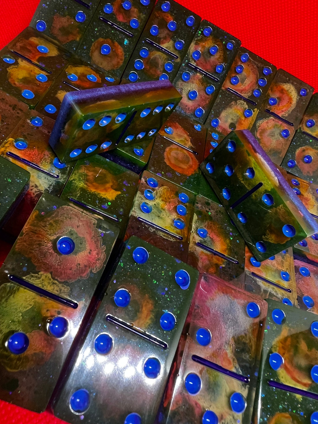 Resin Domino Set - Etsy