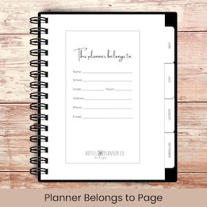 Custom Teacher Planner 2026-2027 | Weekly Lesson, Monthly Goals, Notes ...