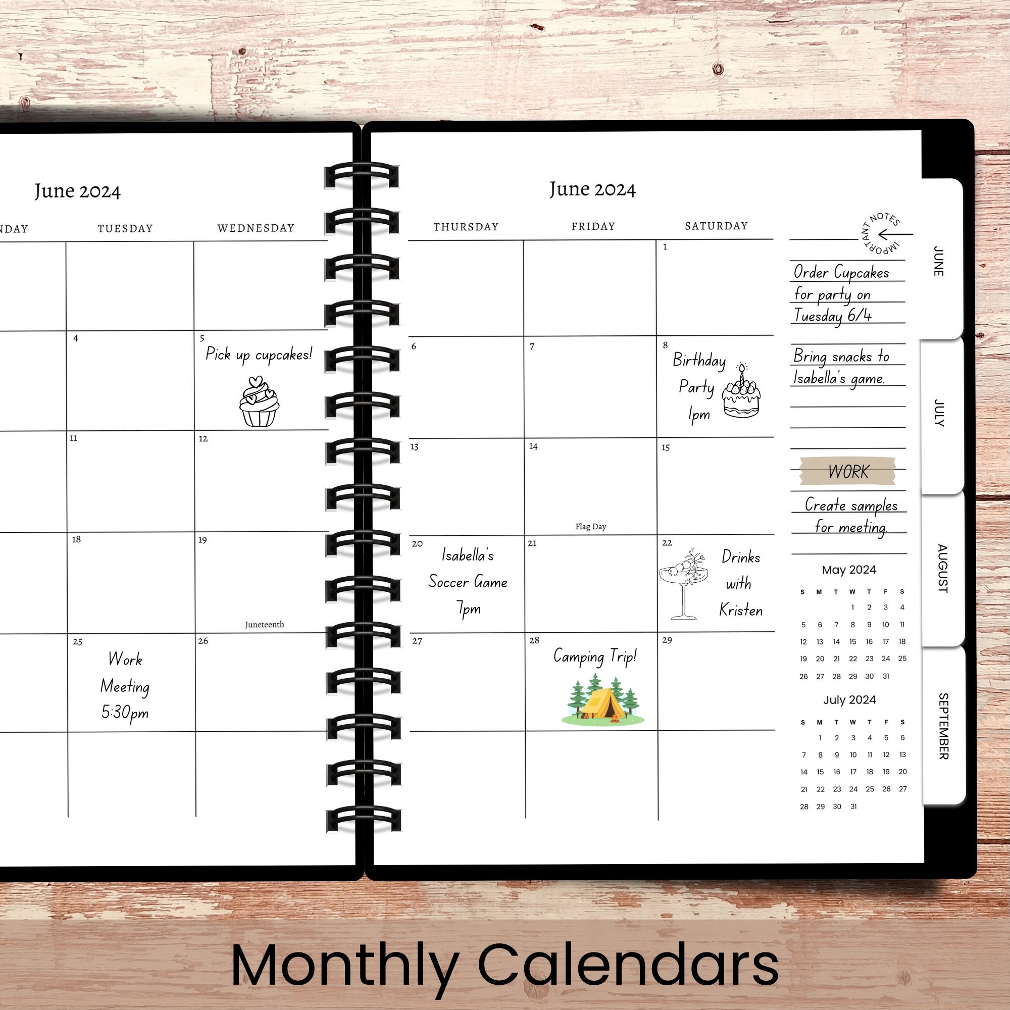 Custom Weekly Planner | Gothic Avenue | Choose Your Start Month | 12 ...