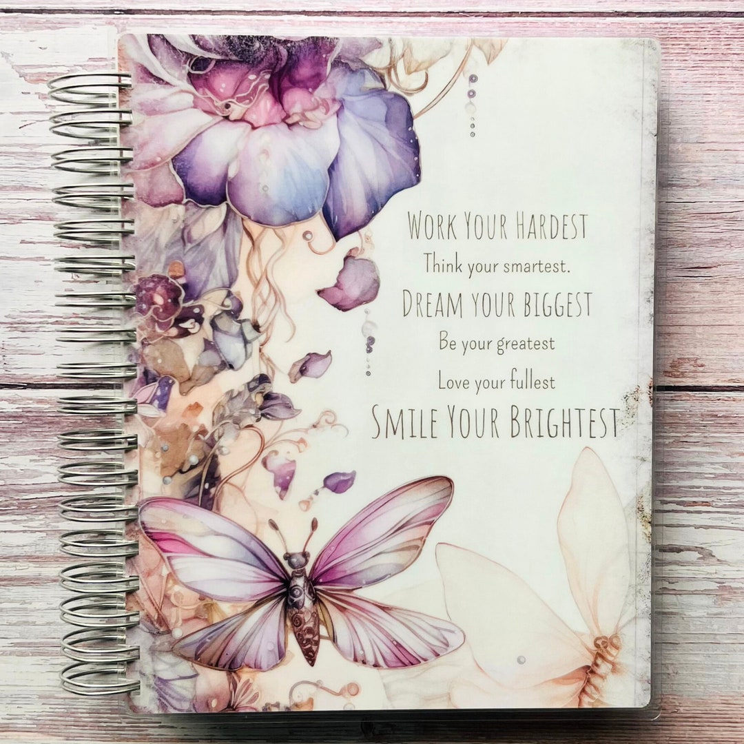Personalized Weekly Planner Work Your Hardest Choose Your - Etsy
