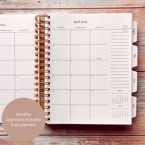 Custom Weekly Planner Fields of Sunflowers Choose Your Start Month 12 ...