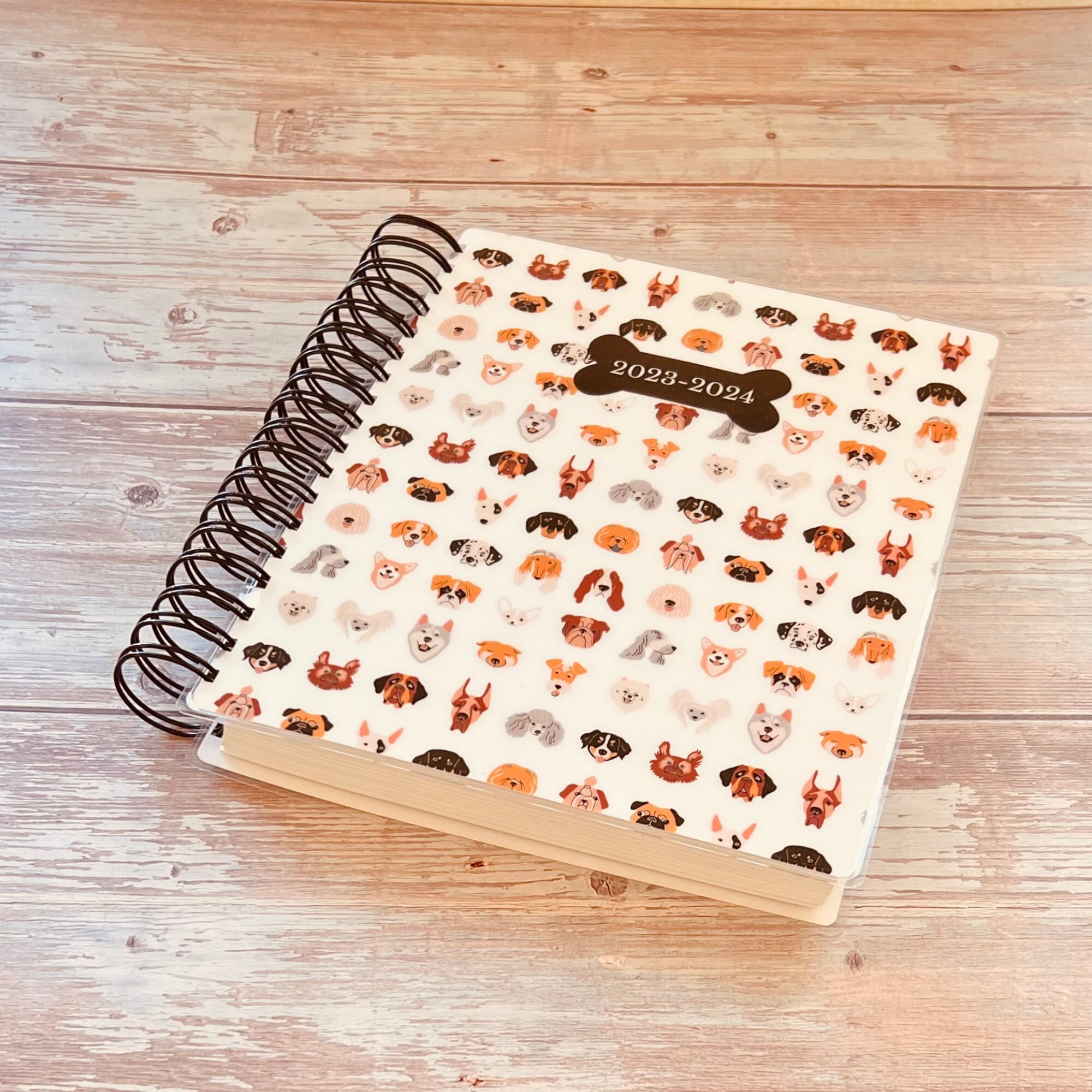 Custom Weekly Planner Dog Love Choose Your Start Month 12 Month ...