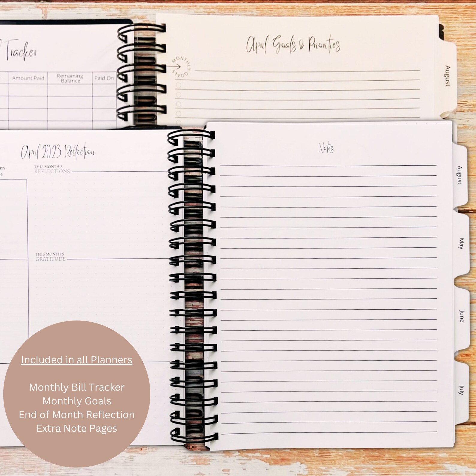 Custom Weekly Planner Gothic Black Rose Choose Your Start Month 12 ...