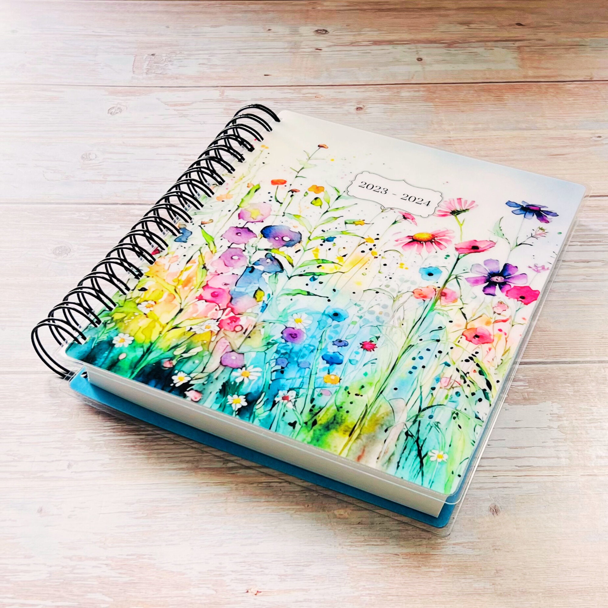 Custom Weekly Planner Wildflowers Choose Your Start Month 12 Month ...