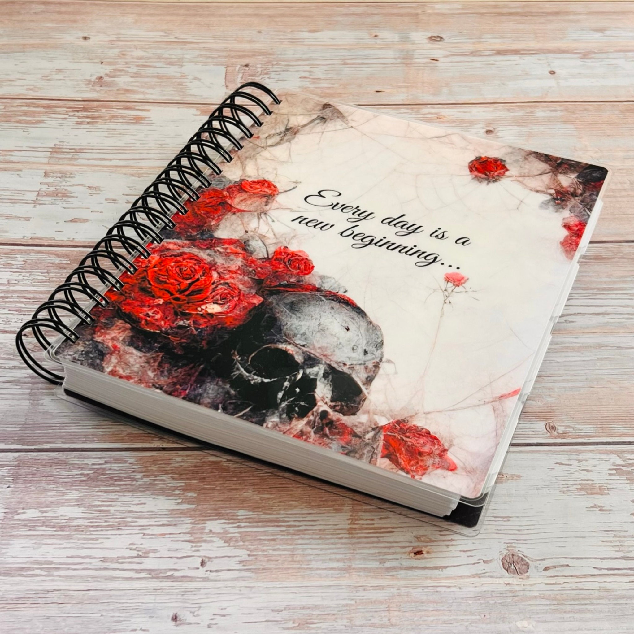 Custom Weekly Planner Gothic Roses Choose Your Start Month 12 Month ...