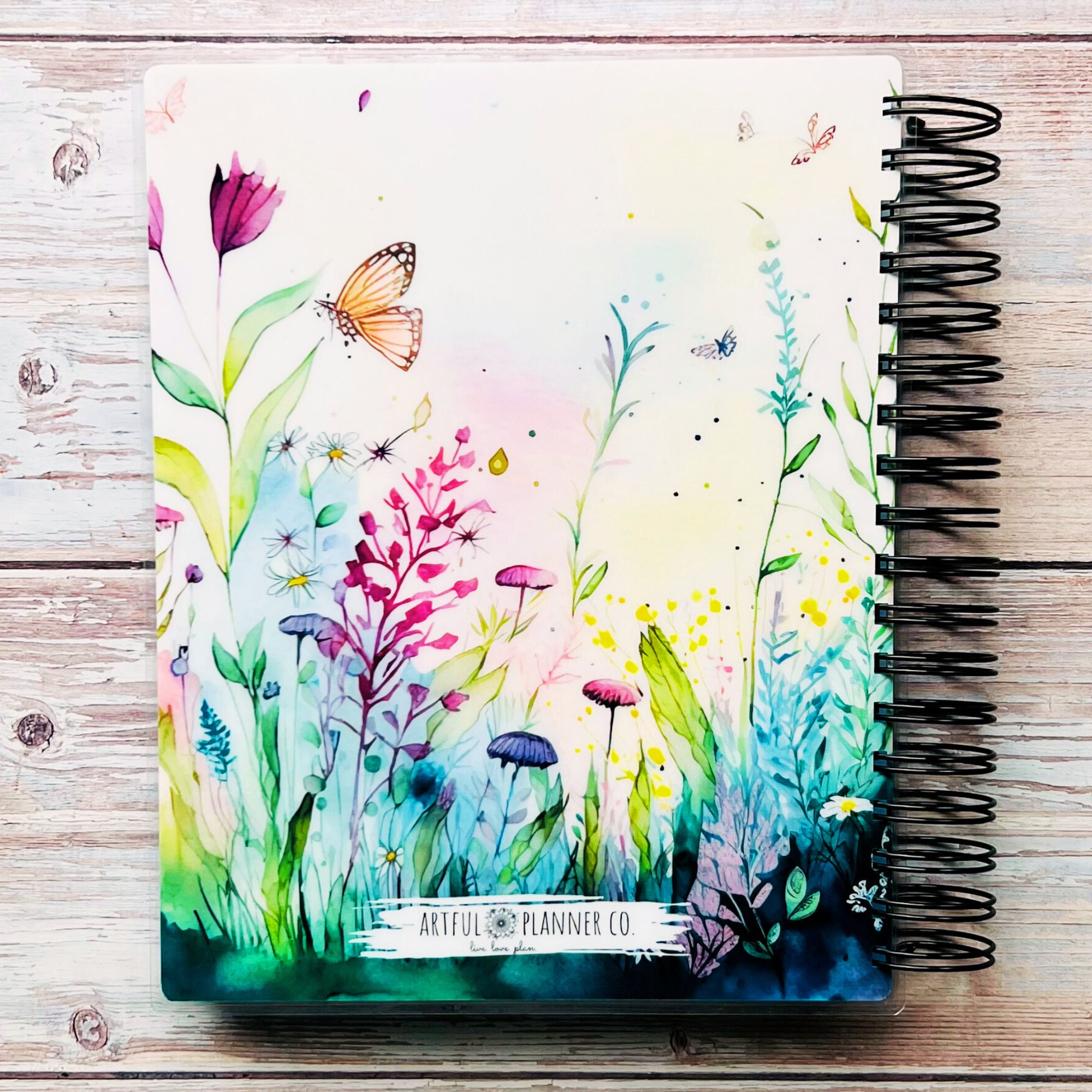 Custom Weekly Planner Wildflowers Choose Your Start Month 12 Month ...