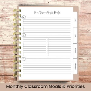 Custom Teacher Planner 2026-2027 | Rainbow Apple Design, Weekly Lesson ...
