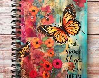 Custom Weekly Planner Midnight Butterflies Choose Your Start Month 12 ...