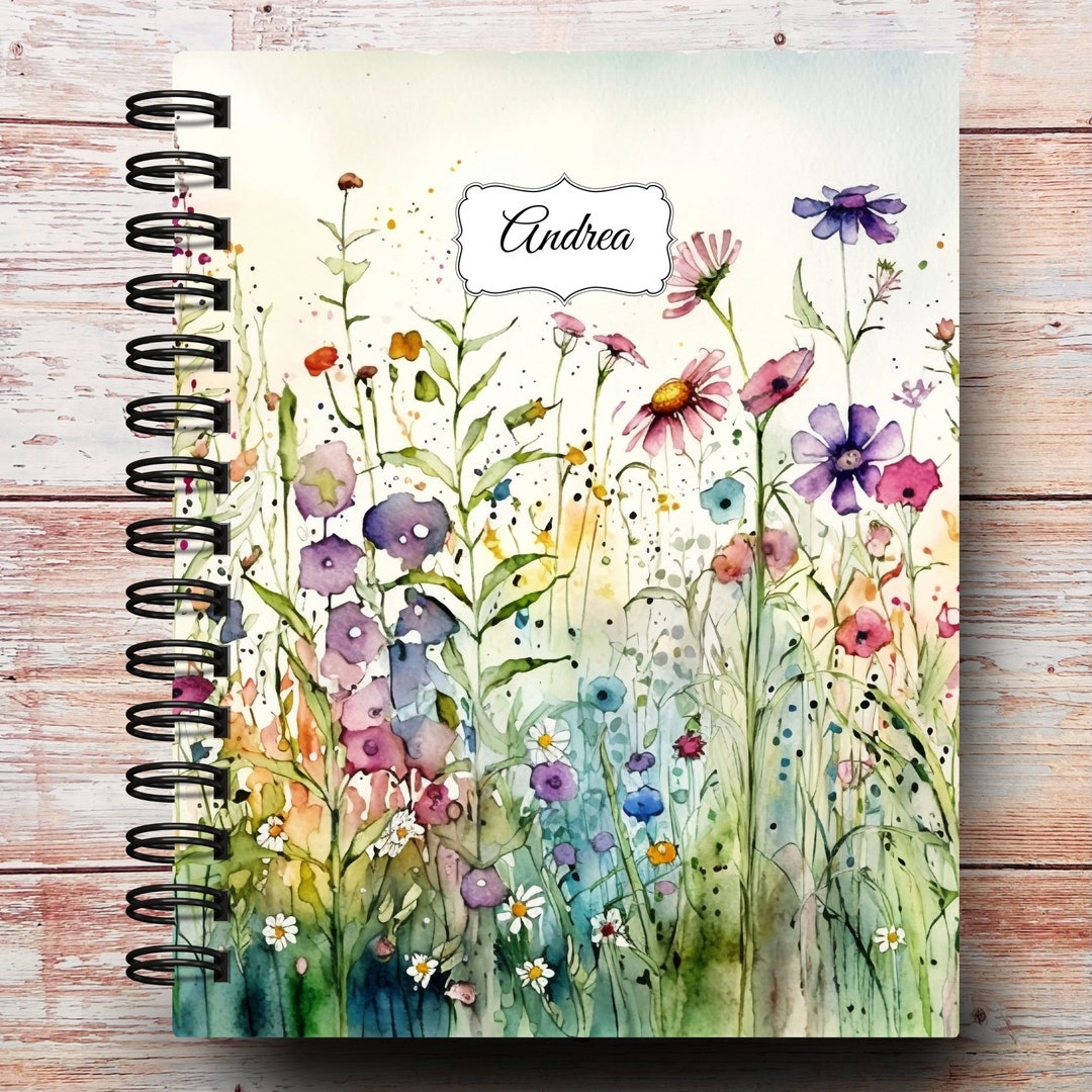 Custom Weekly Planner | Wildflowers | Choose Your Start Month | 12 ...