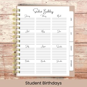 Custom Teacher Planner 2026-2027 | Rainbow Apple Design, Weekly Lesson ...