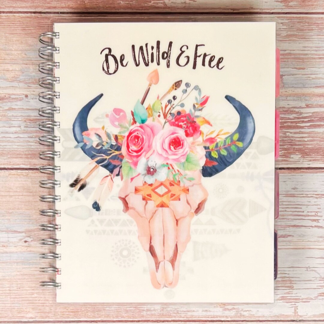 Custom Weekly Planner Wild & Free Choose Your Start Month 12 Month ...
