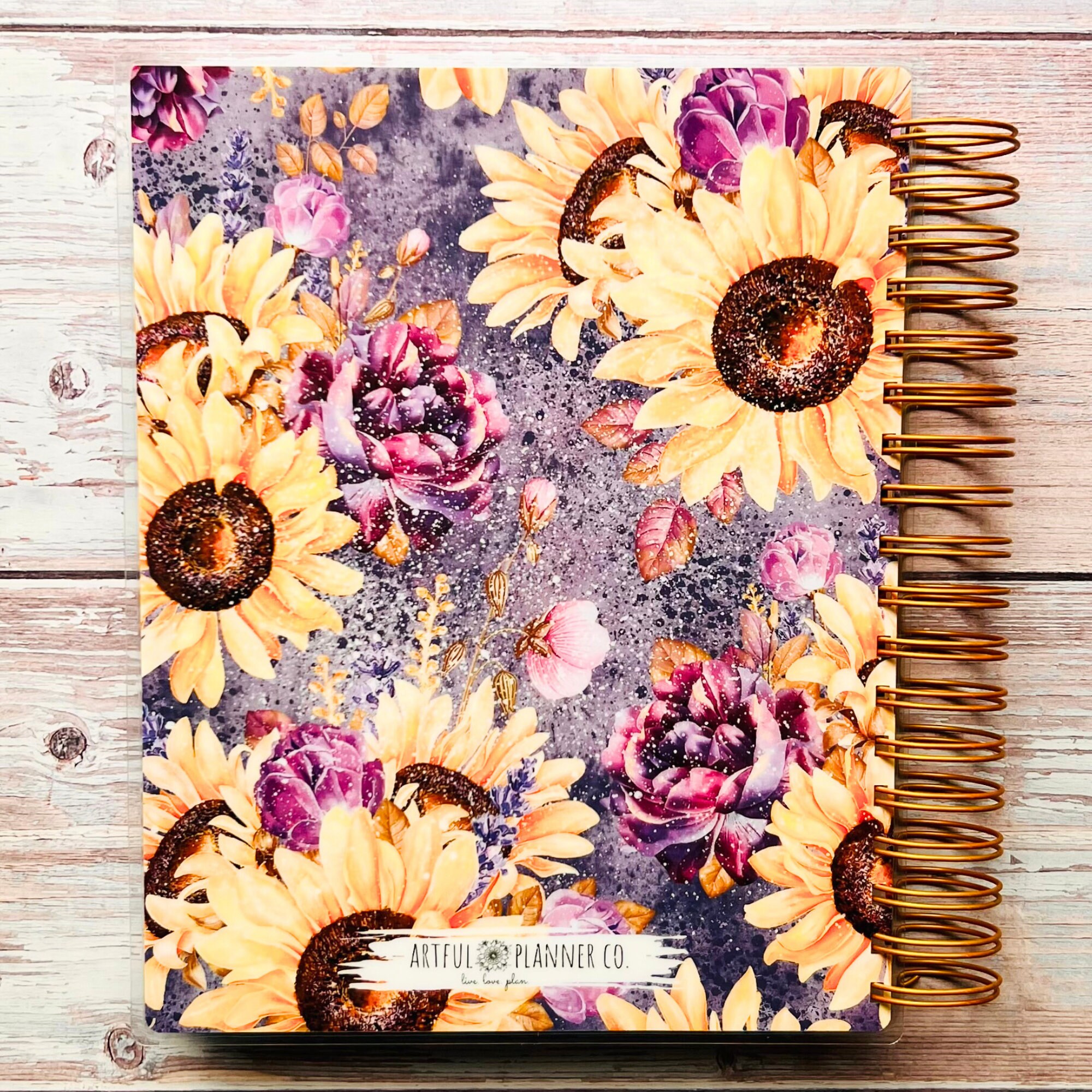 Custom Weekly Planner Fields of Sunflowers Choose Your Start Month 12 ...