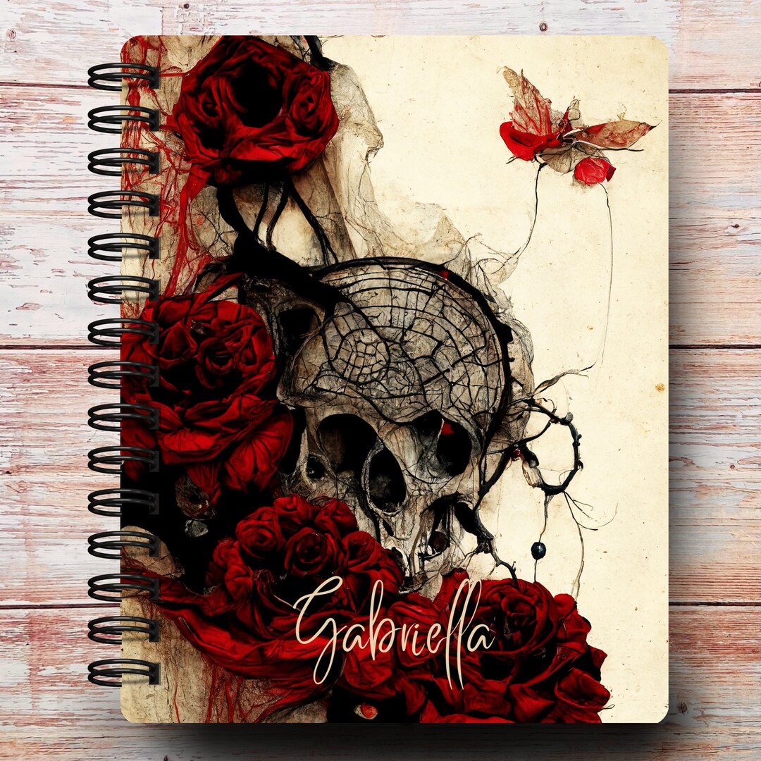 Custom Weekly Planner Edgy Goth Choose Your Start Month 12 Month ...