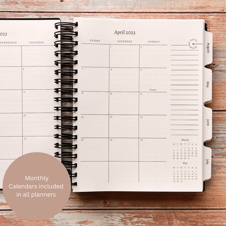 Custom Weekly Planner Hippie Soul Choose Your Start Month 12 Month ...
