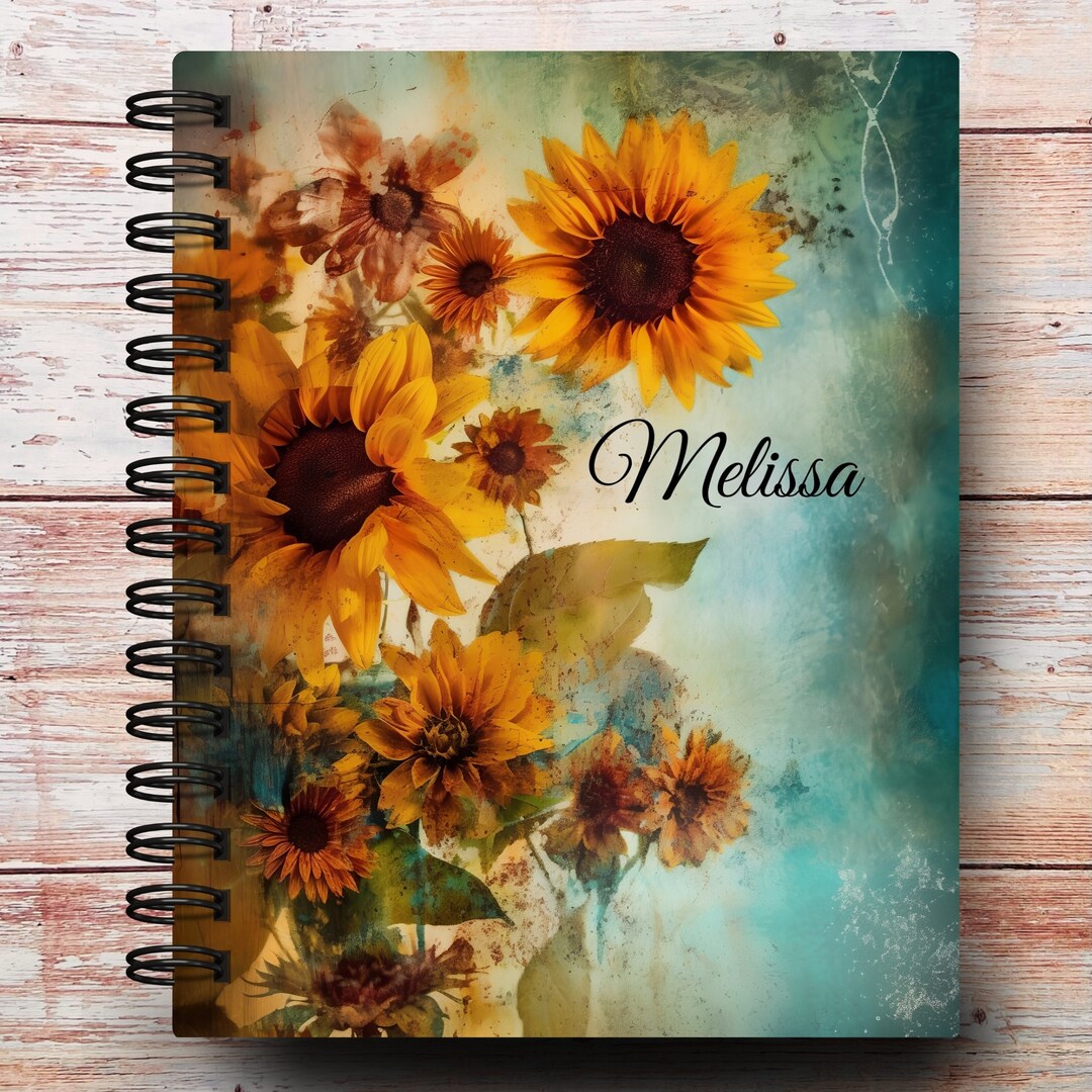 Custom Weekly Planner - Boho Sunflowers | Choose Your Start Month | 12 ...