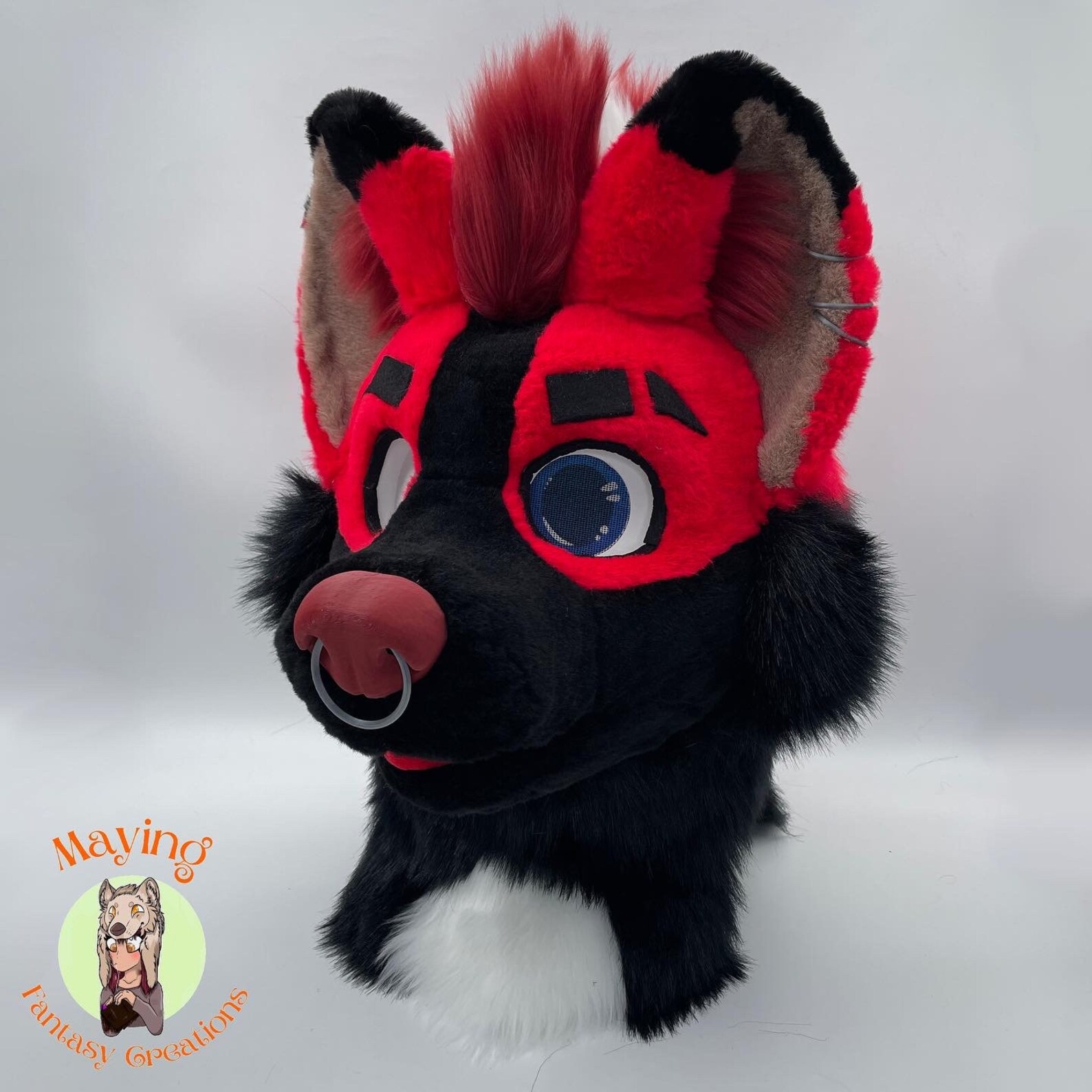 Furry Fursuit Canine Headbase. Wolf Dog and More. for Masks and ...