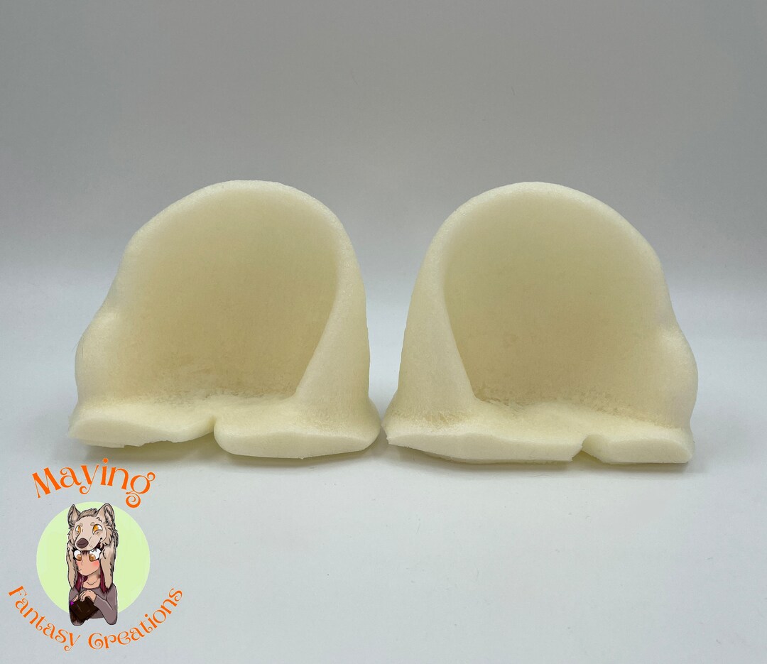 Furry Fursuit Base Feline Ears. Foam Ears. Ear Base. Big Feline, Lion ...