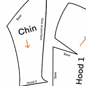 Dinomask Hood and Neck Pattern Digital Download With Instructions and ...