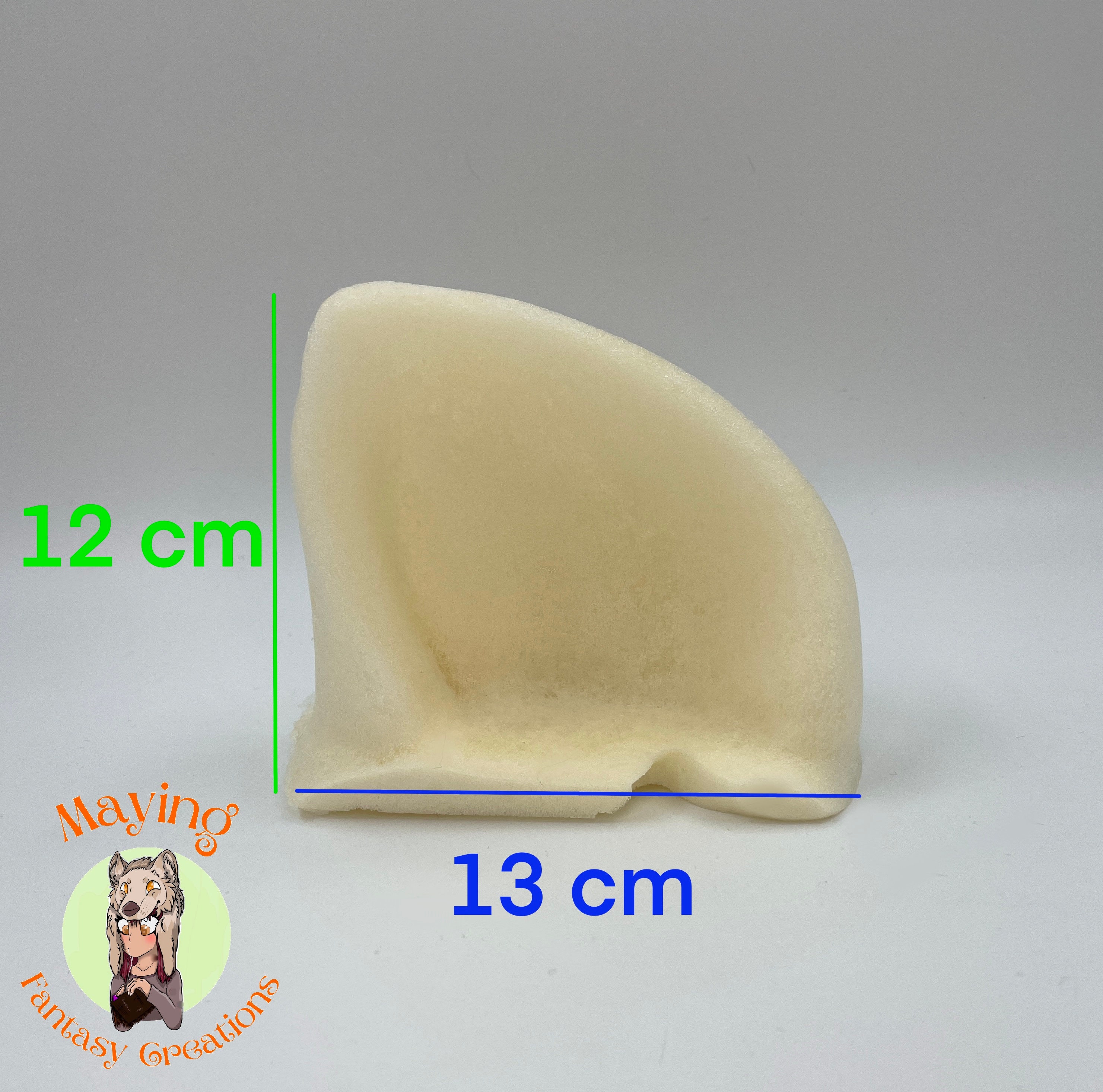 Furry Fursuit Base Small Feline Ears. Foam Ears. Ear Base. Small Feline ...