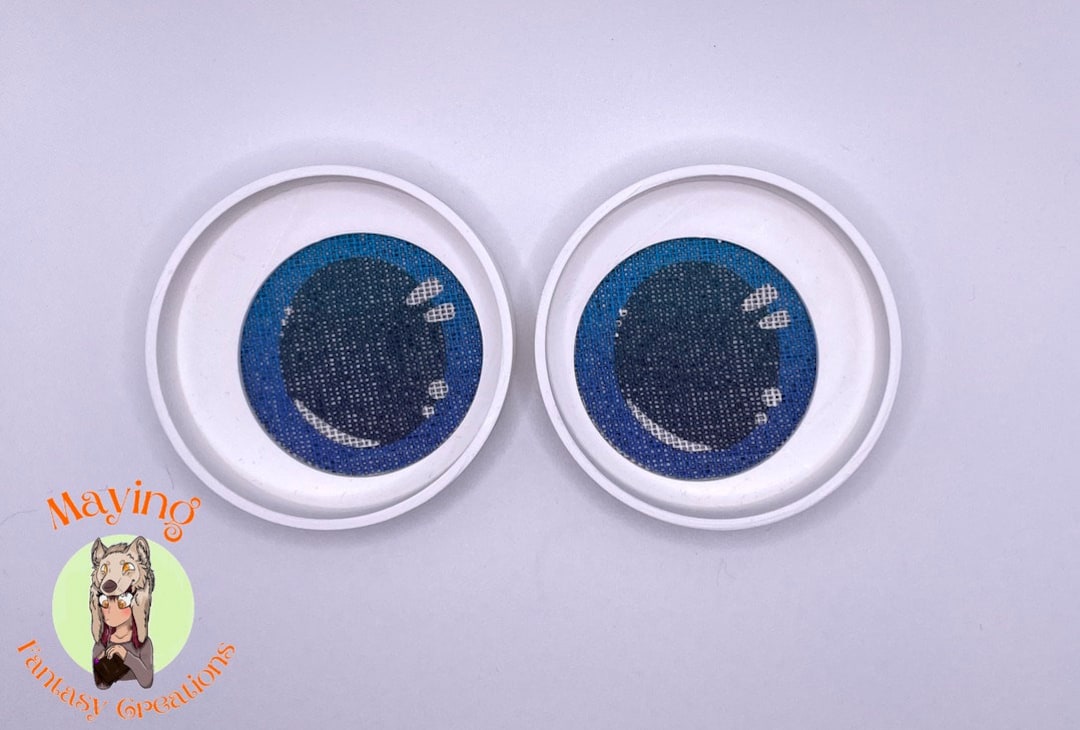 Fursuit Circle Eyes Eyeblanks Waterproof Printed Mesh Ready to Install ...