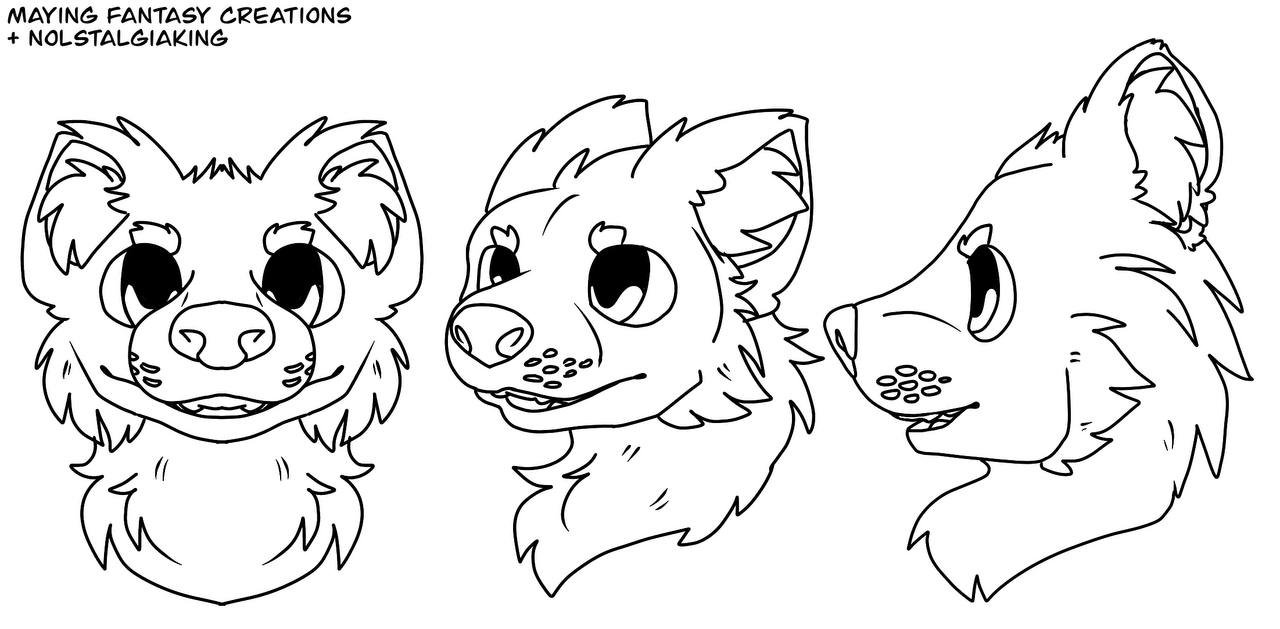 Furry Fursuit Base Hyena Headbase Wolf, Canine. for Masks and Mascottes ...