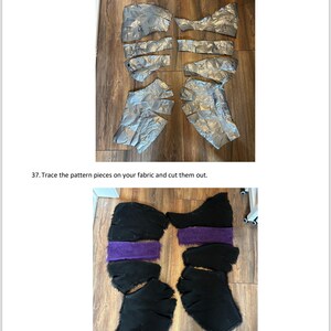 Fursuit Digitigrade Bodysuit PILLOW/ PADDING ONLY Pattern. Read ...