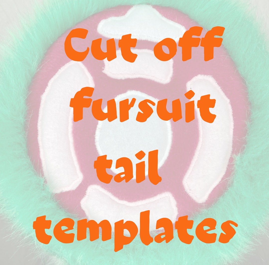 Fursuit Tail Cut off Piece Detail Pattern Template Digital Download - Etsy
