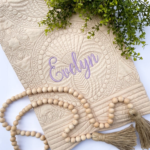 Embroidered Baby Quilt - Etsy