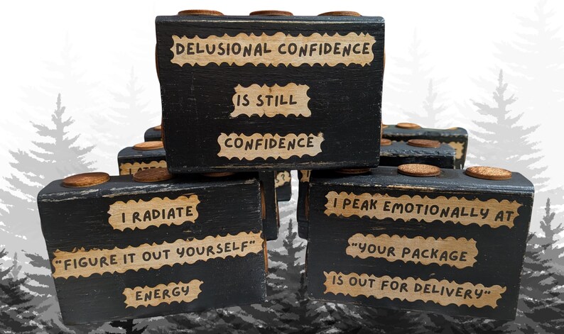 Dad's Day Wooden Snarky Desk/shelf/man Cave Decor - Etsy Australia