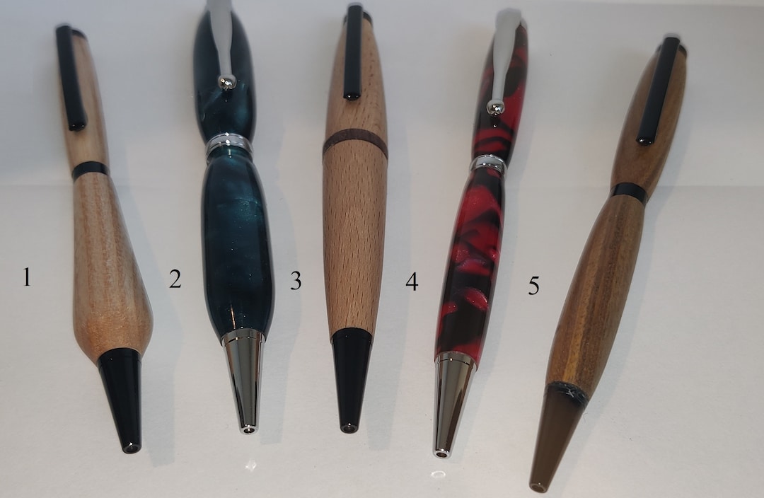 Hand Crafted Slimline Pens With Various Woods and Acrylics - Etsy