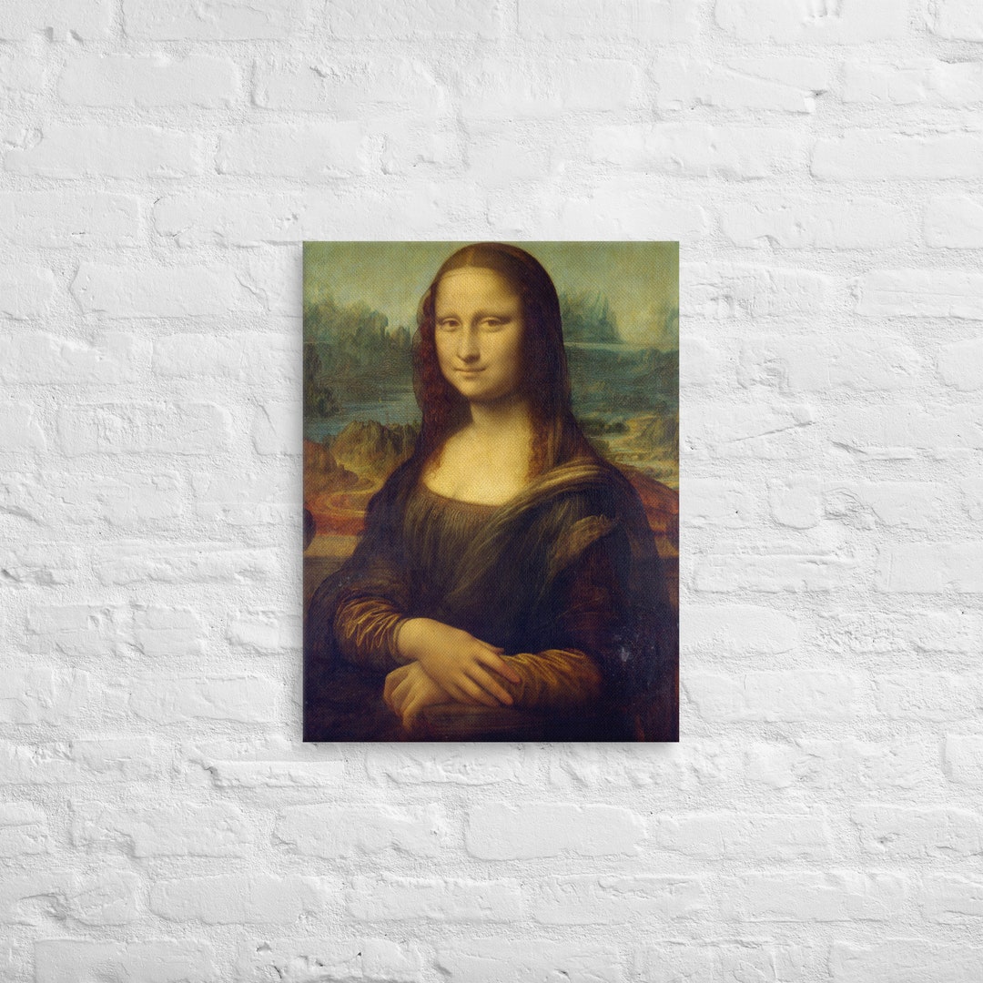 Mona Lisa - Thin Canvas - Etsy